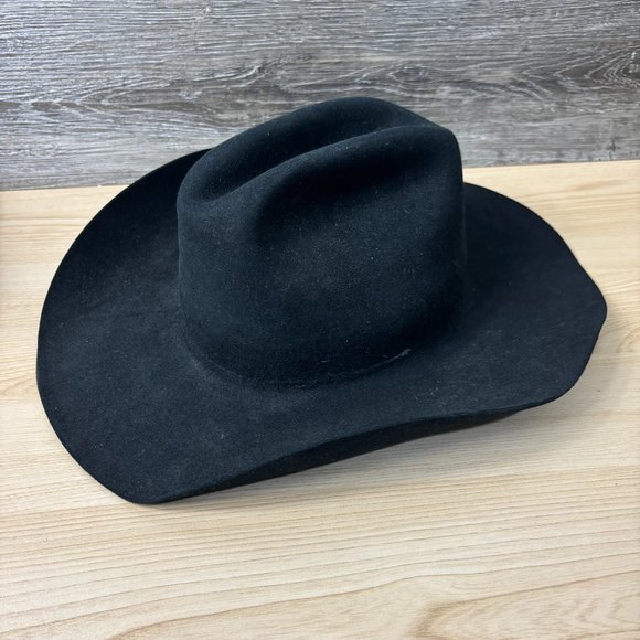 Stetson | Accessories | Vintage Stetson Cowboy Hat 4x Mens 7 58 Black ...